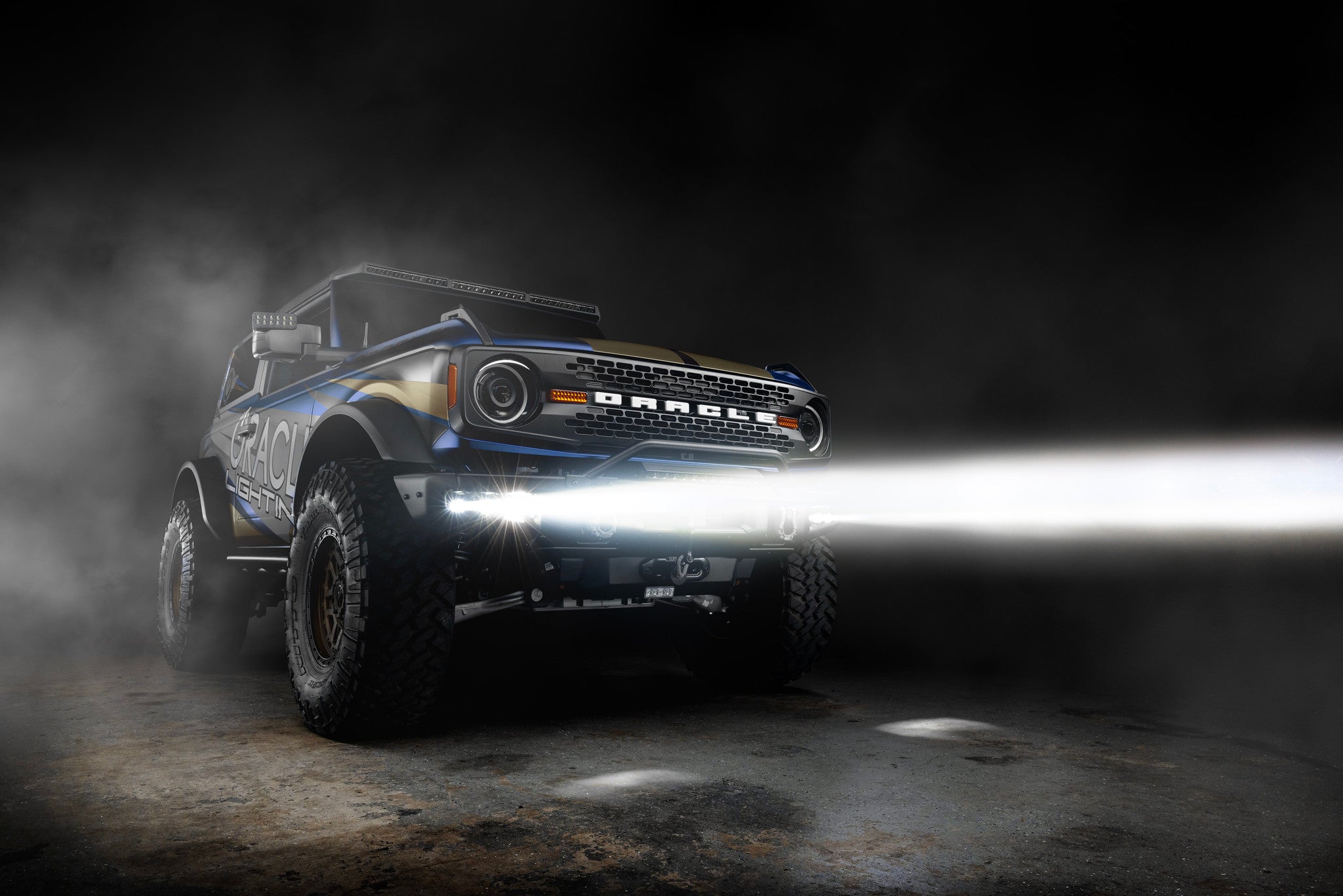 2021-2025 Ford Bronco Off Road LASER Auxiliary Lights + LED Fog Light ...