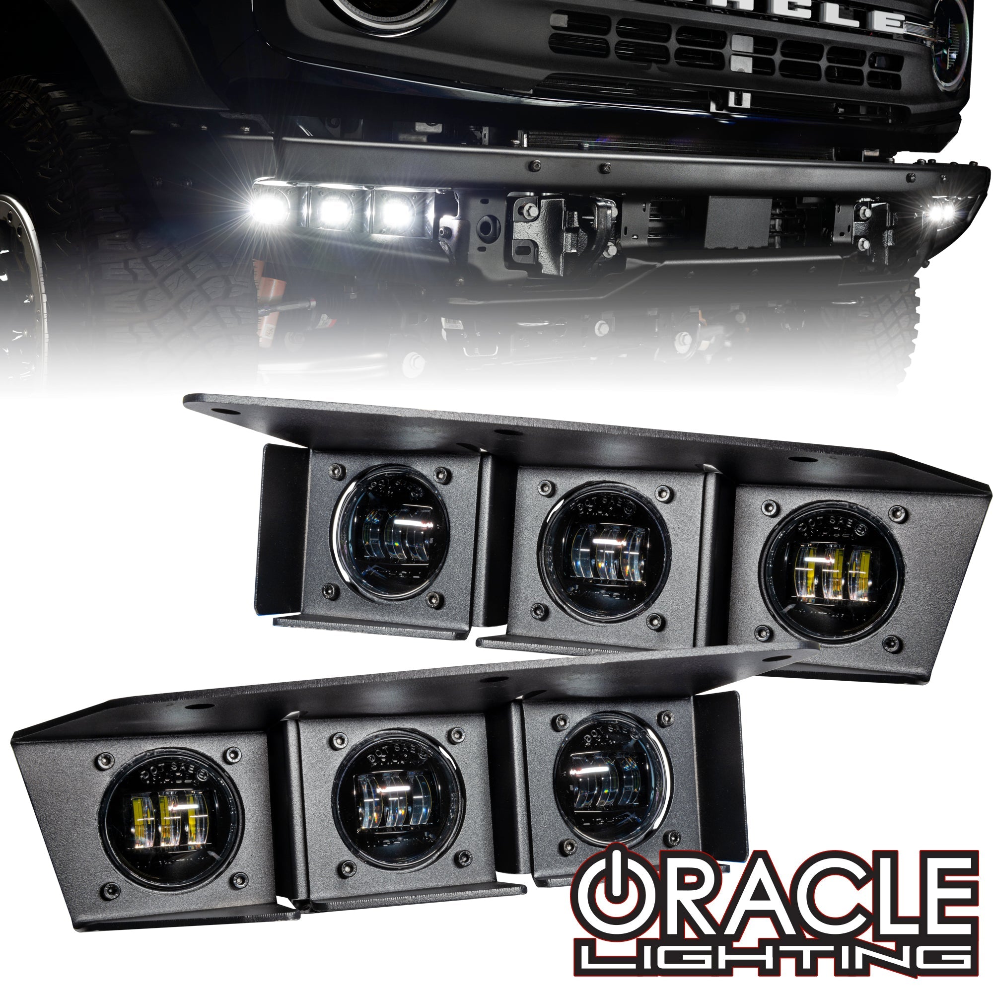 2021-2025 Ford Bronco Triple LED Fog Light Kit | ORACLE Lighting ...