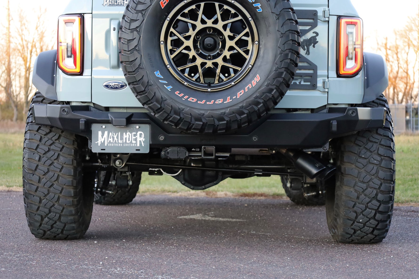 2021-2025 Ford Bronco Rear Bumper - Maxlider Custom Steel Bumper ...