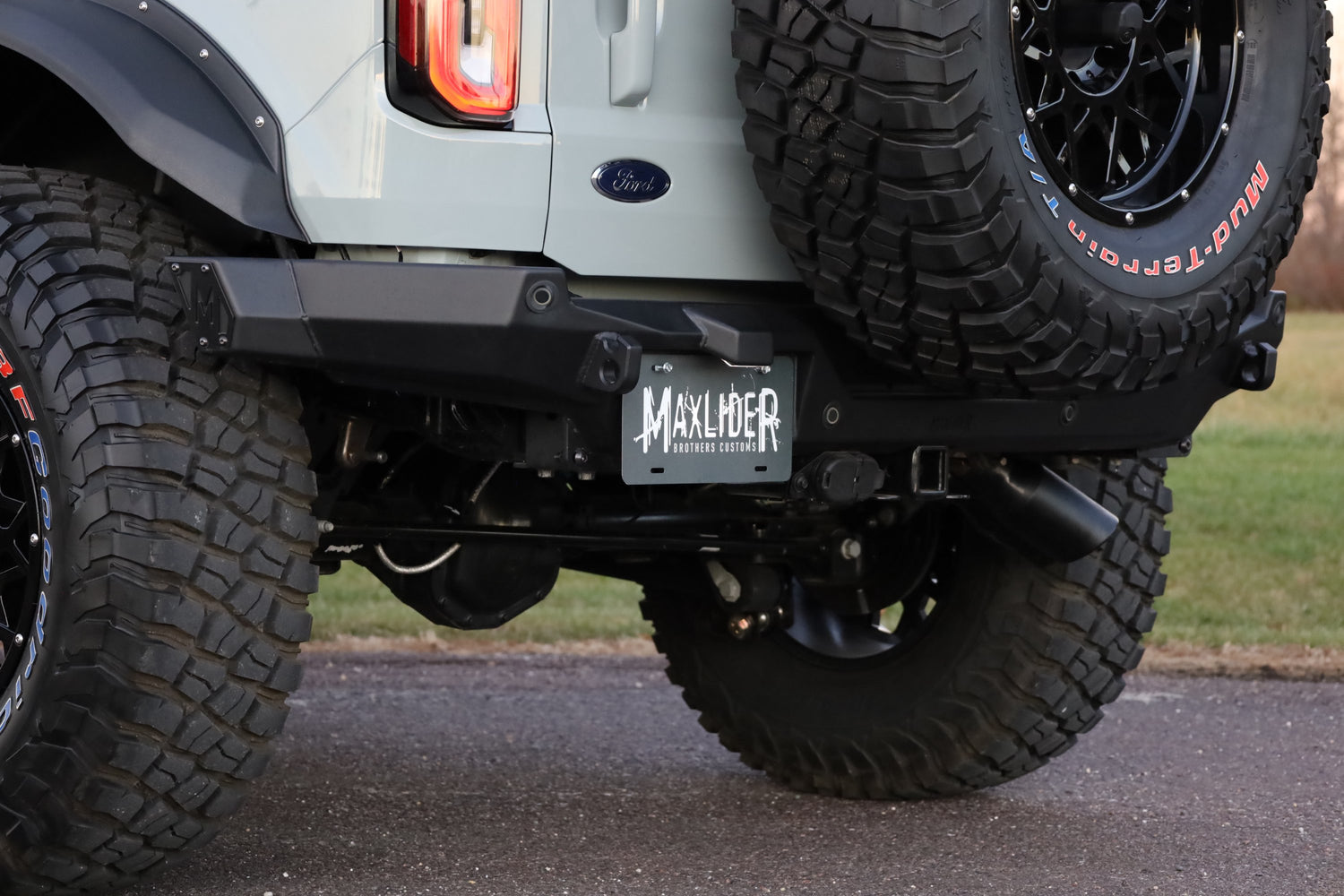 2021-2025 Ford Bronco Rear Bumper - Maxlider Custom Steel Bumper ...